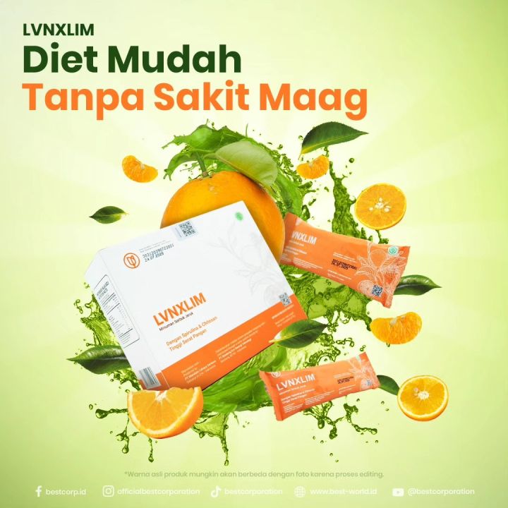 LVNXLIM Langsing Sehat Alami Minuman serbuk kaya akan serat pangan ...