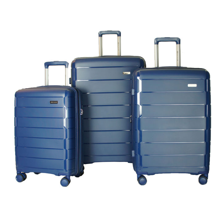 Navy Club Koper Set Hardcase Elcano - Fiber PP 4 Roda Putar TSA Lock ...