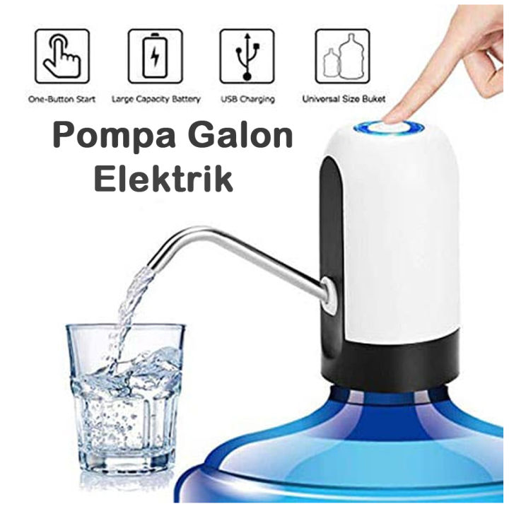 Pompa Galon USB Recharge / Dispenser Air Galon / Pompa Galon Listrik ...