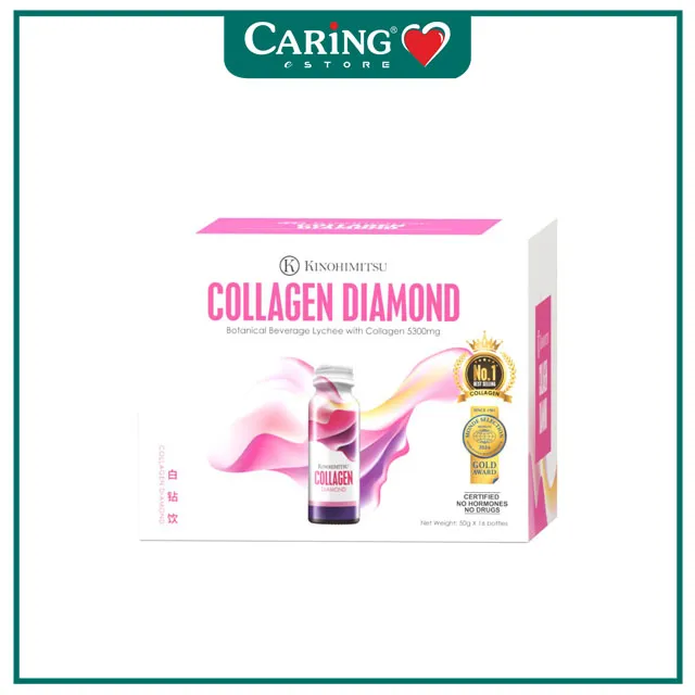 KINOHIMITSU JPAN COLLAGEN DIAMOND 5300MG DRINK 50ML 16S+PREMIUM | Lazada