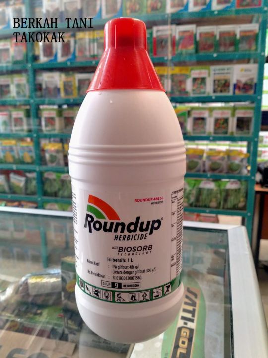 Herbisida Roundup 486 SL 1 Liter pembasmi rumput | Lazada Indonesia