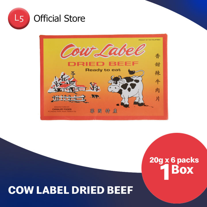 Cow Label Dried Beef 120g (Box of 6 packs) | Lazada PH