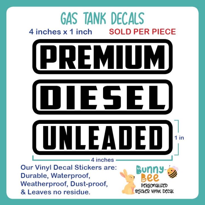 【Hot】 Gas / Gasoline Tank Decal Sticker | Lazada PH