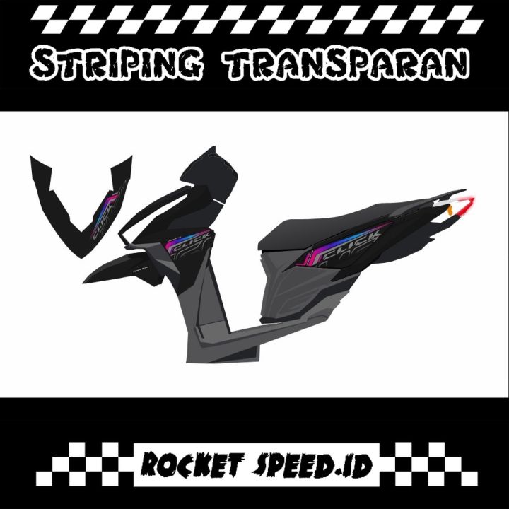 STIKER UV STRIPING STIKER VARIO LED OLD TRANSPARAN CUSTOM SIMPEL DESAIN ...