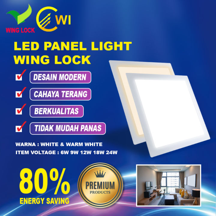 Lampu LED Panel 12 Watt IB Kotak Wing Lock | Lazada Indonesia