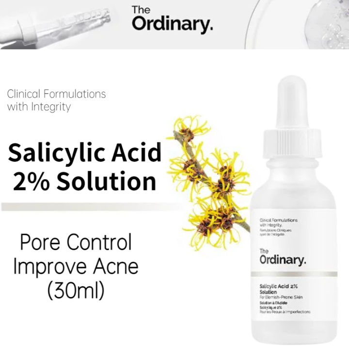 The Ordinary Salicylic Acid 2% Solution Acne&Pimple Remover Oil Control ...