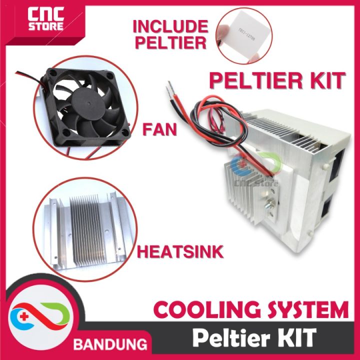 PELTIER COOLING SYSTEM KIT PENDINGIN PELTIER TEC1-12706 SET HEATSINK ...
