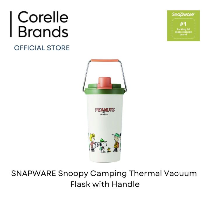 SNAPWARE Snoopy Camping Thermal Vacuum Flask with Handle SN-CD800SPP/SG | Lazada