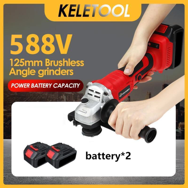 588v Cordless Angle Grinder Mini Grinder Cutter Rechargeable Grinding ...