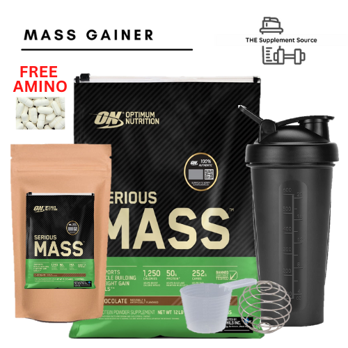 ON Optimum Nutrition Serious Mass Gainer 1lb/454g, 2lbs/908g with ...