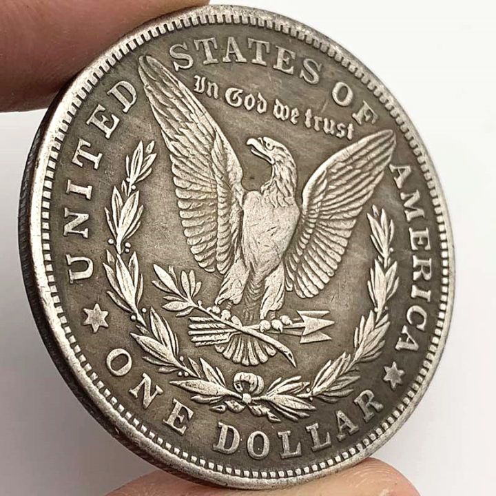 1899 American tramp skull wolf antique copper old silver commemorative ...