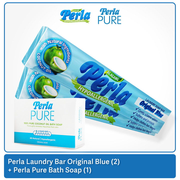 [Bundle] Perla Laundry Long Bar Detergent 380g Original Blue - Home ...