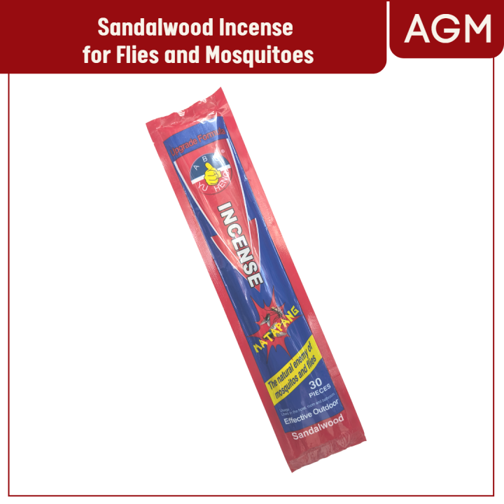 Sandalwood Incense for flies and mosquitoes repellent 30sticks per pack ...
