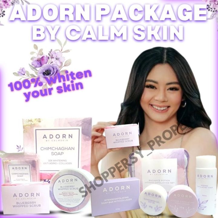 Adorn Set Bleaching Soap Beauty Rejuvinating Set Original Adorn By Calm ...