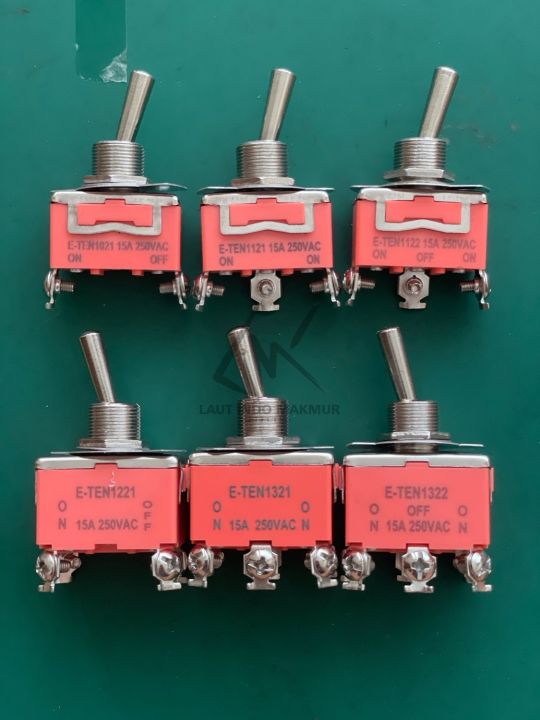 SWITCH TOGGLE E-TEN 1021 1121 1122 1221 1321 1322 15A 250VAC ETEN ...
