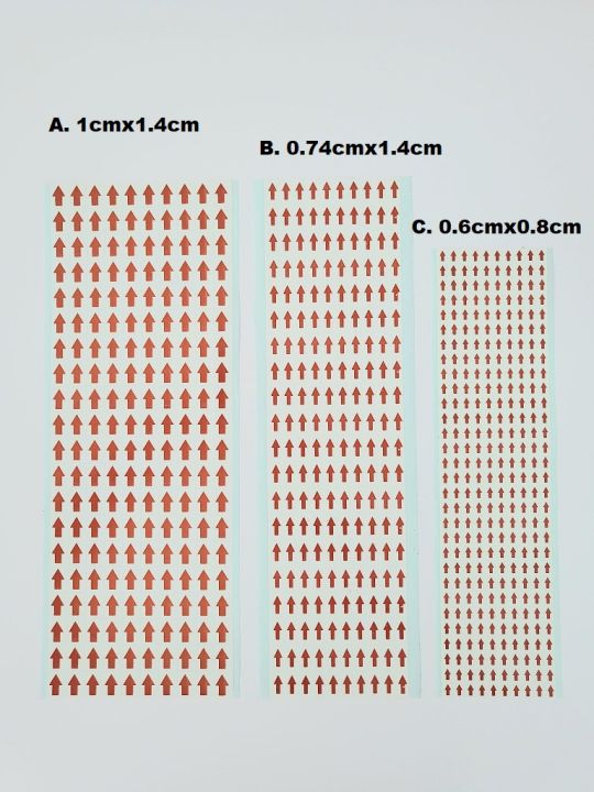 Arrow Sticker Reject Sticker Self Adhesive Red Arrow Sticker 1Sheet ...