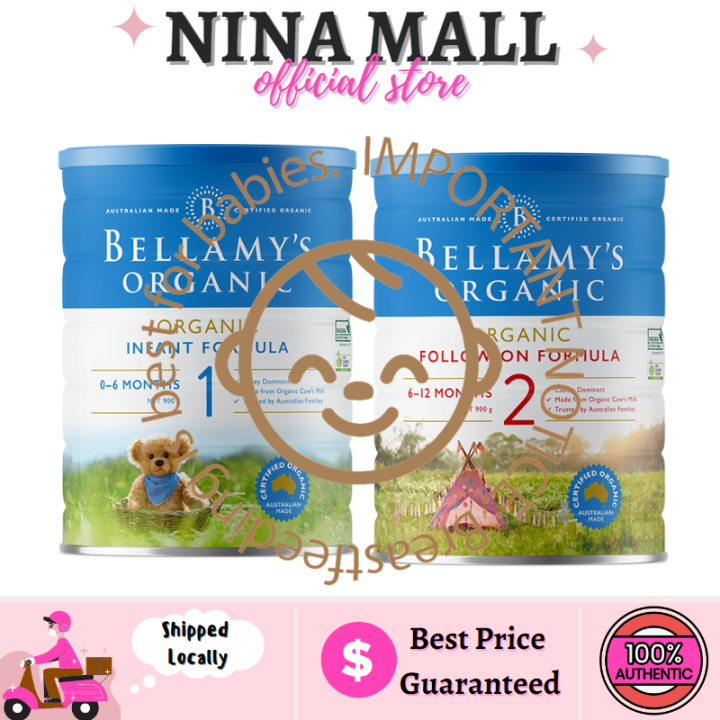 Bellamy's Organic Step 1 Infant Formula (0-6 months) 900g I Bellamy's ...