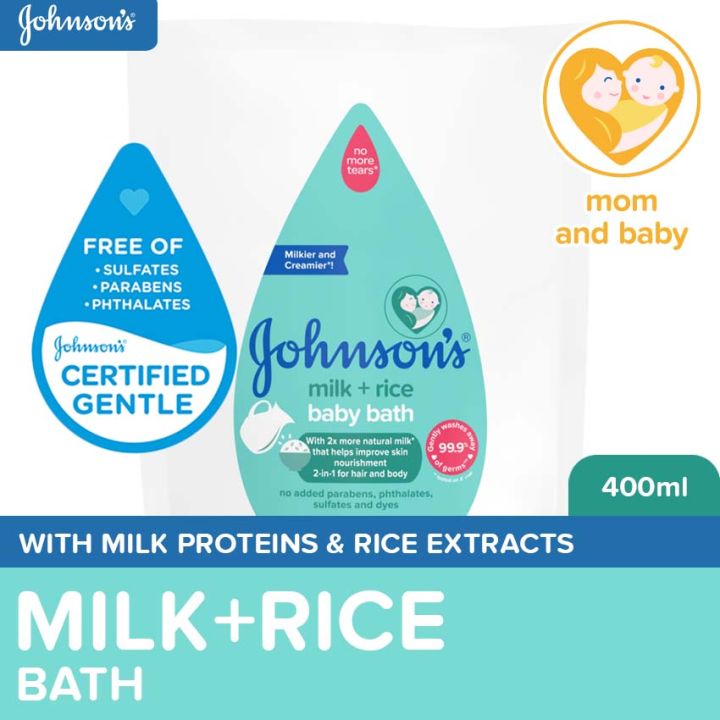 JOHNSON'S® Milk + Rice Bath 400mL | Lazada PH