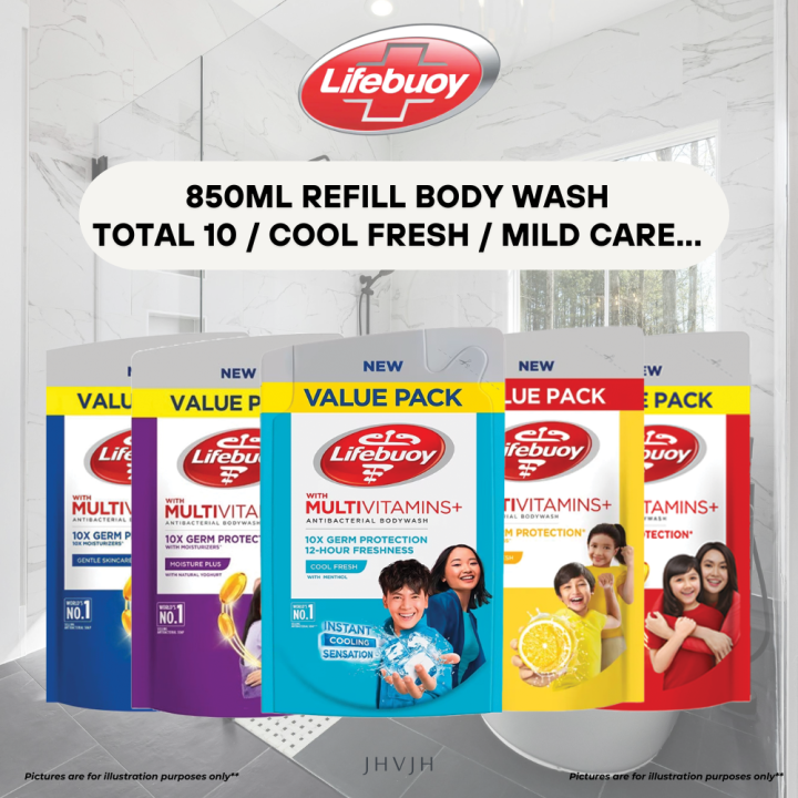 LIFEBUOY BODY WASH REFILL 800ML - COOLING FRESH / GENTLE SKINCARE ...