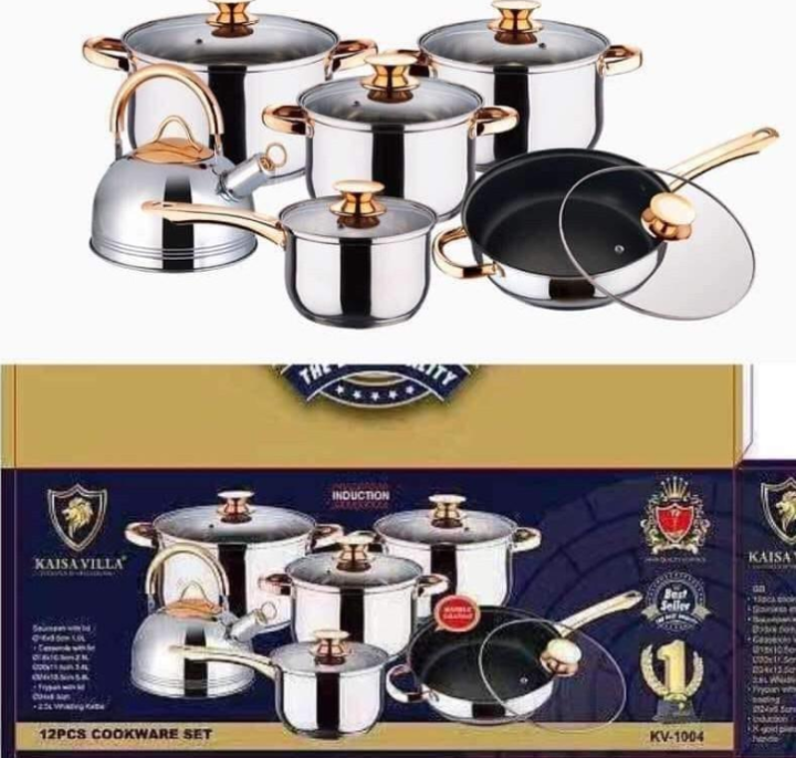 Kaisa Villa PH KV-1004 Stainless Steel Induction Cookware Set | Lazada PH