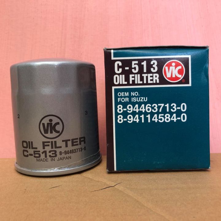VIC C-513 OIL FILTER FOR ISUZU 4BC2, 4BA1 NKR 4BE1, | Lazada PH