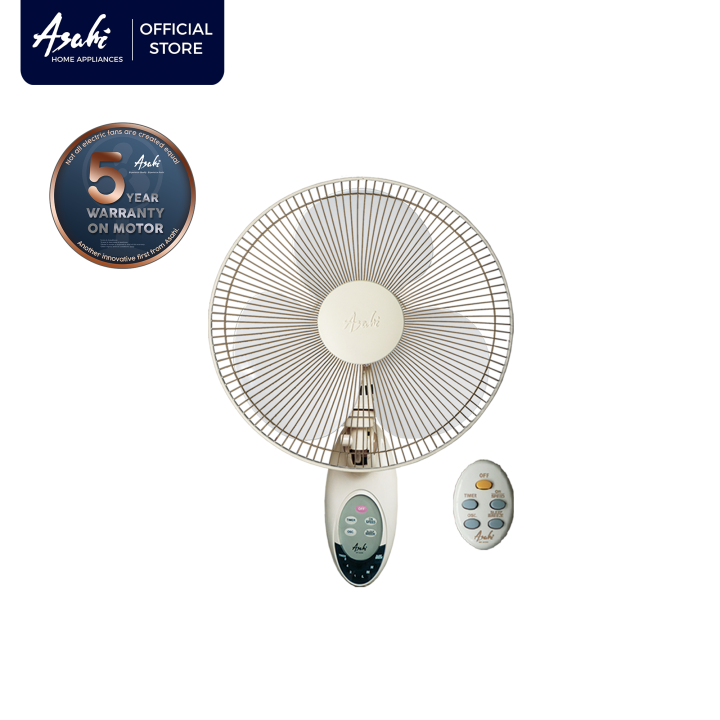 Asahi WF 625R Remote Controlled Wall Fan 16 inches | Lazada PH
