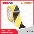 3M 766 Hazard Warning Tape Floor Marking Tape (Black and Yellow Stripes) | Lazada PH