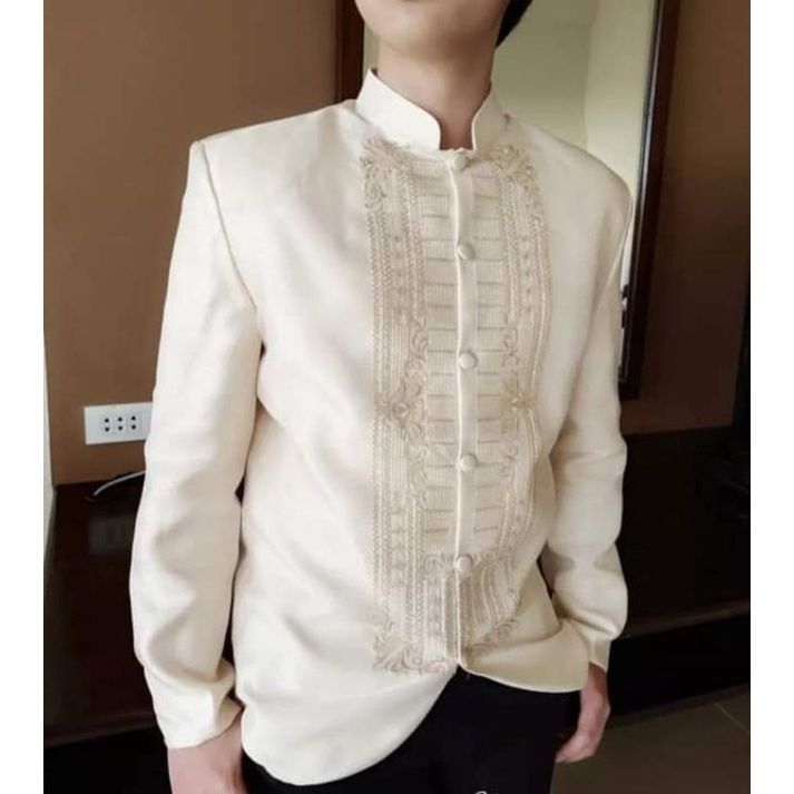 （NEW） Coat barong modern barong Tagalog organza fabric | Lazada PH