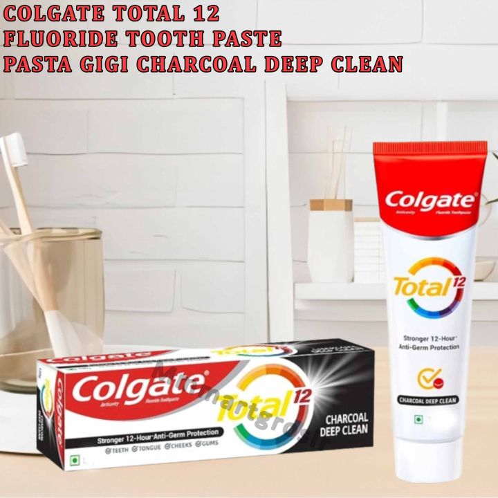 Colgate Total 12 / Fluoride Tooth Paste / Pasta Gigi Charcoal Deep ...