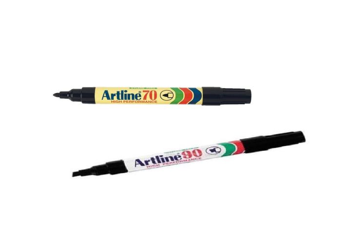 Artline Permanent Marker Fine & Broad Black | Lazada PH