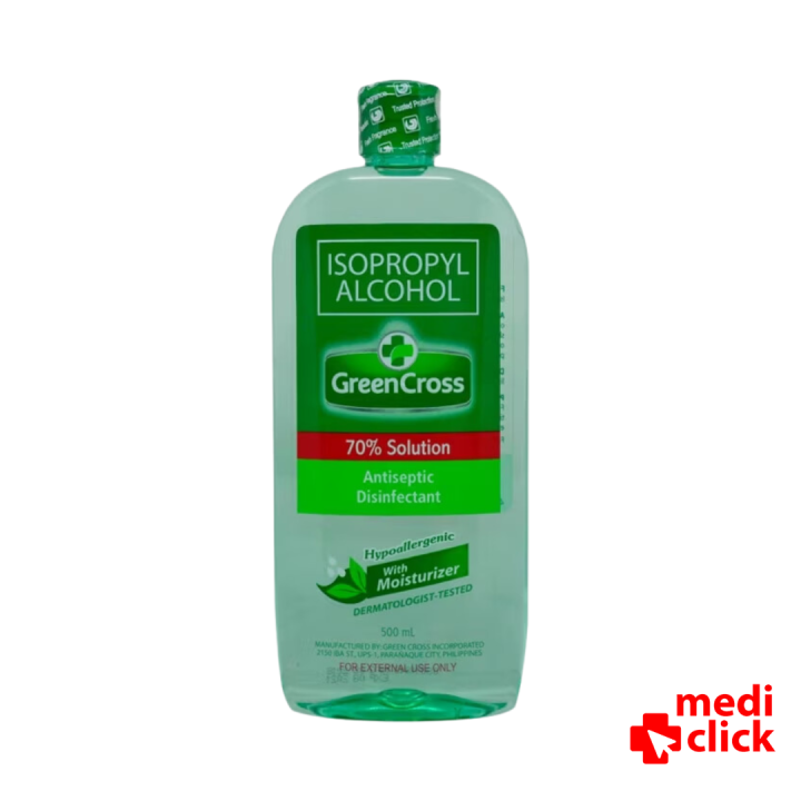 Green Cross w/ Moisturizer 70% Alcohol 500ml - 1 BOTTLE | Lazada PH