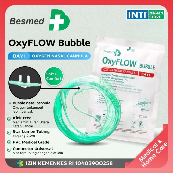 BESMED | Oxyflow Bubble Nasal Canule Oxygen Selang Oksigen Bayi ...