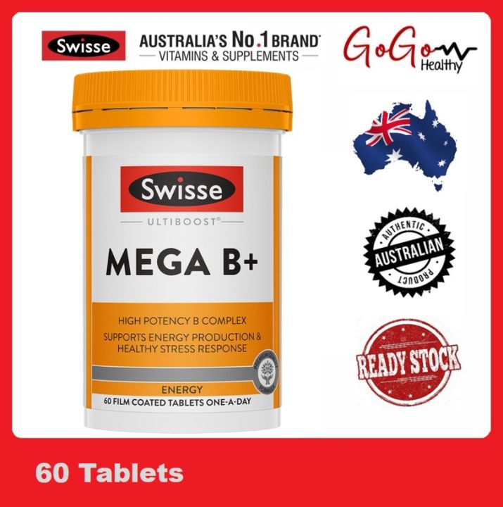 Swisse Ultiboost Mega B+ 60 Tablets (EXP JAN 2027) | Lazada