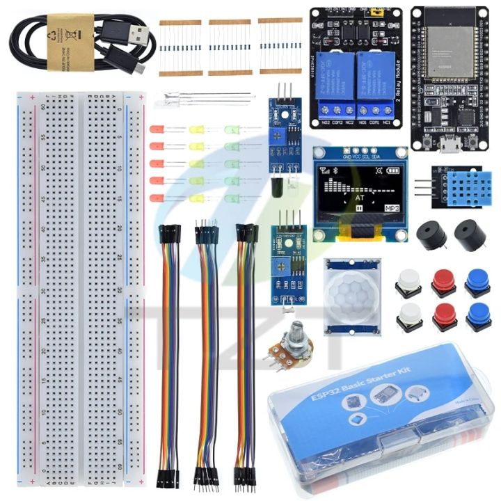 【Special offer】 Tzt Basic Starter Kit For Esp32 Esp-32s Wifi Development Board For Arduino ...