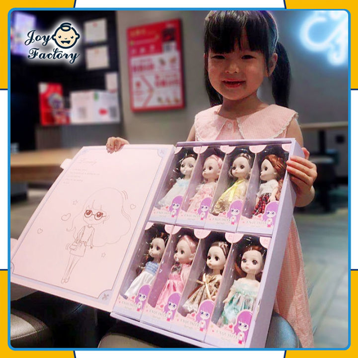 Boneka dolls Set 6/8/12 inci Pretend play princess Gadis Bermain mainan ...