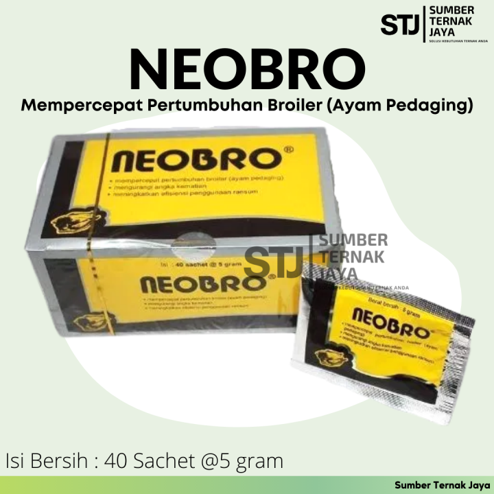 Neobro 1 Box isi 40 Sachet kemasan 5 Gram Multivitamin Penambah Nafsu ...