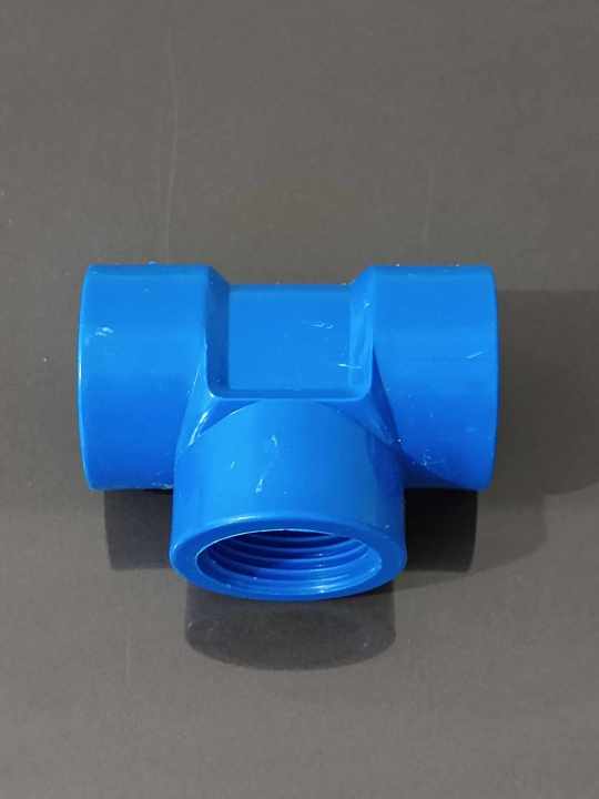 PVC BLUE FULL THREAD TEE 1/2 (20MM) ; 3/4 (25MM) ; 1 (32MM) | WATERLINE ...