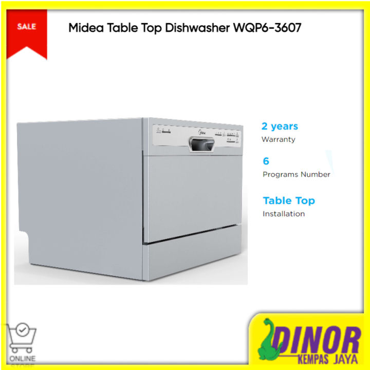 Midea Table Top Dishwasher WQP6-3607 | Lazada