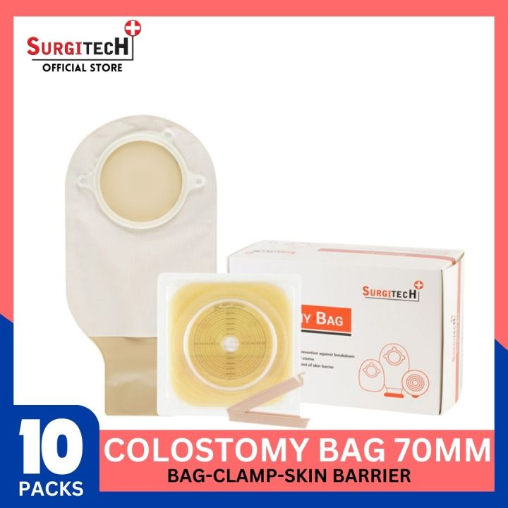 Surgitech Colostomy Bag 70mm (10PCS) | Lazada PH