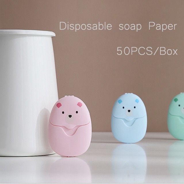 Disposable Hand Washing Tablet Travel Soap Paper / Kertas Sabun Praktis ...