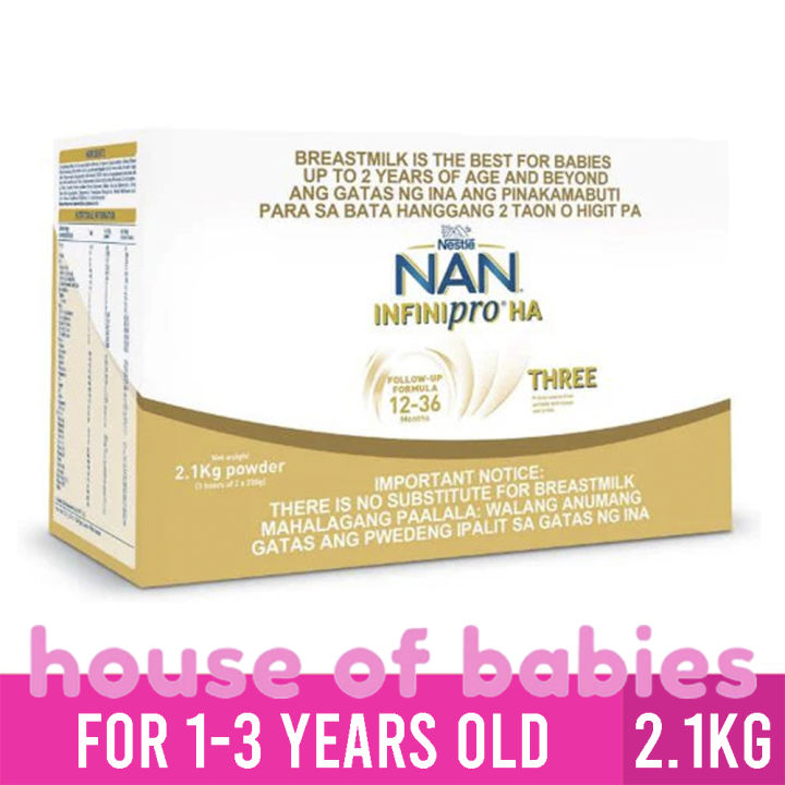 NAN INFINIPRO HA Three 2.1kg 1-3 Year Old Milk Supplement | Lazada PH