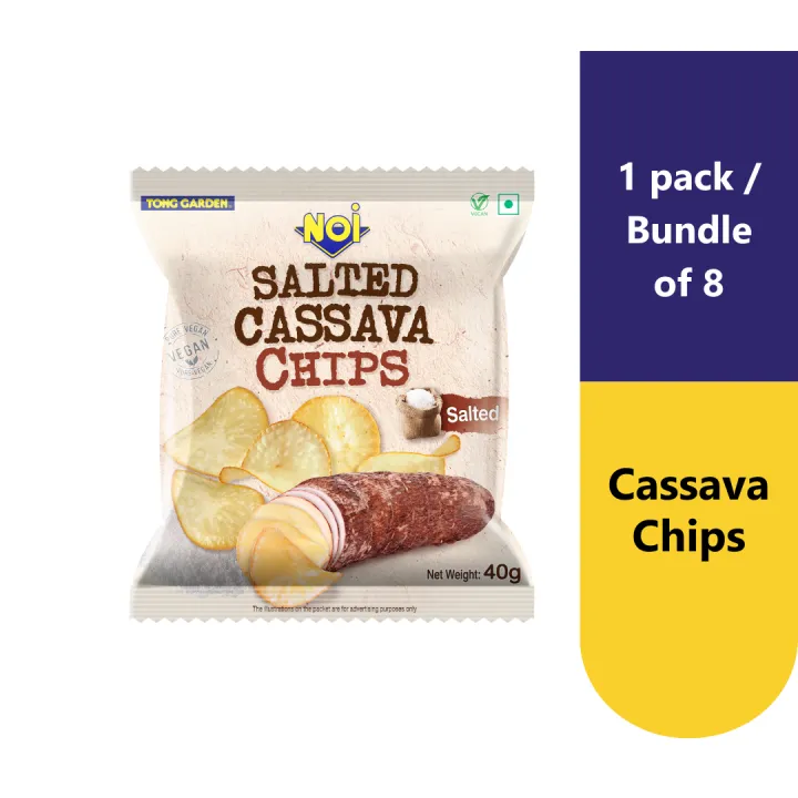 NOI Salted Cassava Chips 40G (1 pack/ Bundle of 8) [Best before 25 Nov ...