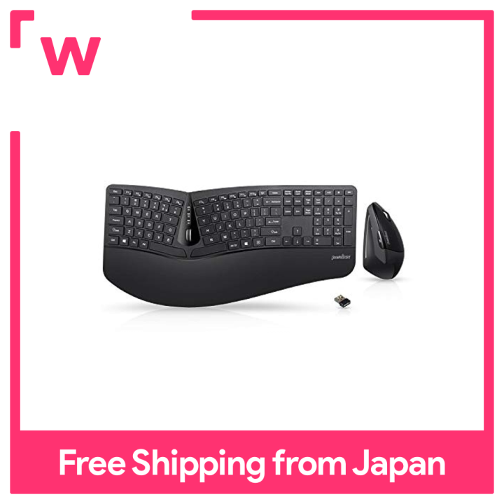Perix Periduo-605 Wireless Ergonomic Keyboard & Vertical Mouse Set with ...