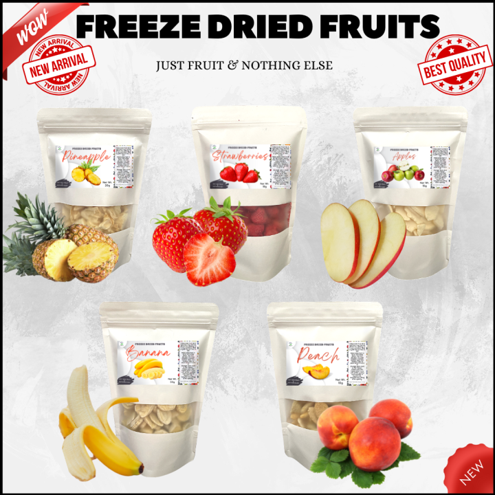 Freeze-Dried Fruits Snacks in Pouch (Strawberry/Banana/Apple/Pineapple ...