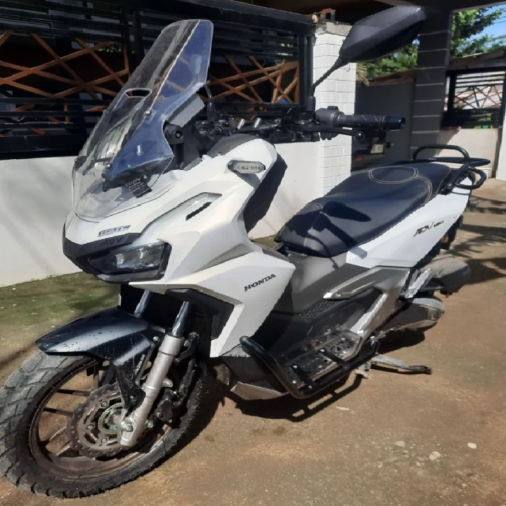 HONDA ADV 160 - MOTODODGE SUPER HEAVY DUTY MINI CRASH GUARD ( POWDER COAT ) - PHASE 3 | Lazada PH