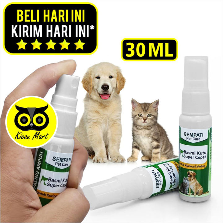 KICAU MART Obat Kutu Scabies Kucing Anti Flea Spray 30 ml Basmi Kutu ...