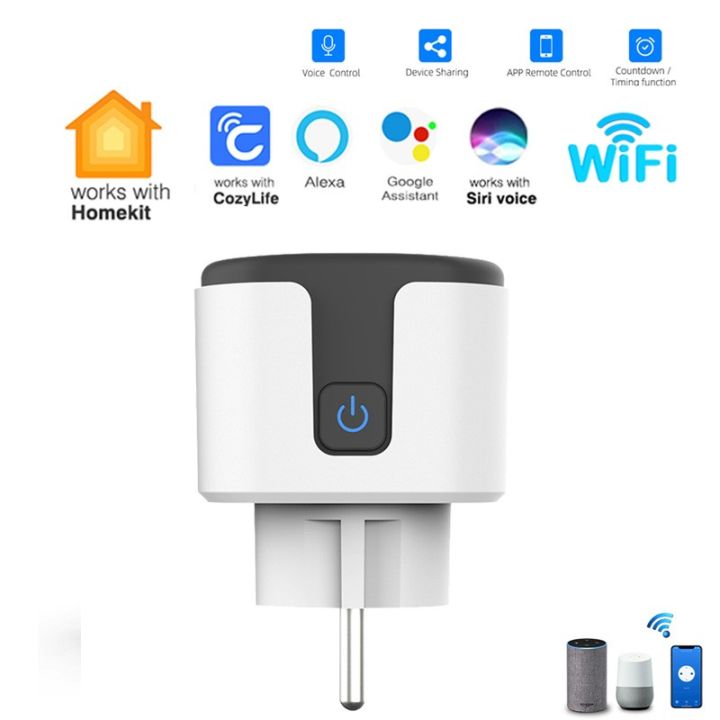 Eastwing 3pcs Apple Homekit WiFi Smart Socket 20A With Power Monitoring ...