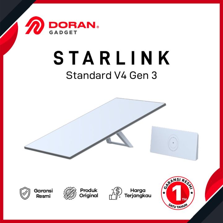 PROMO 45% Starlink Standard V4 Gen 3 Internet Satellite Antenna & WiFi Router Kit | Lazada Indonesia