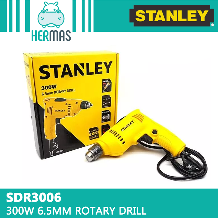 STANLEY SDR3006 300W 6.5MM ROTARY DRILL (SDR3006) | Lazada