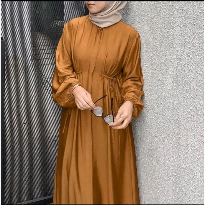 𝐏𝐆𝐌𝐓 • HAZEL DRESS POLO LINEN GAMIS WANITA | Lazada Indonesia